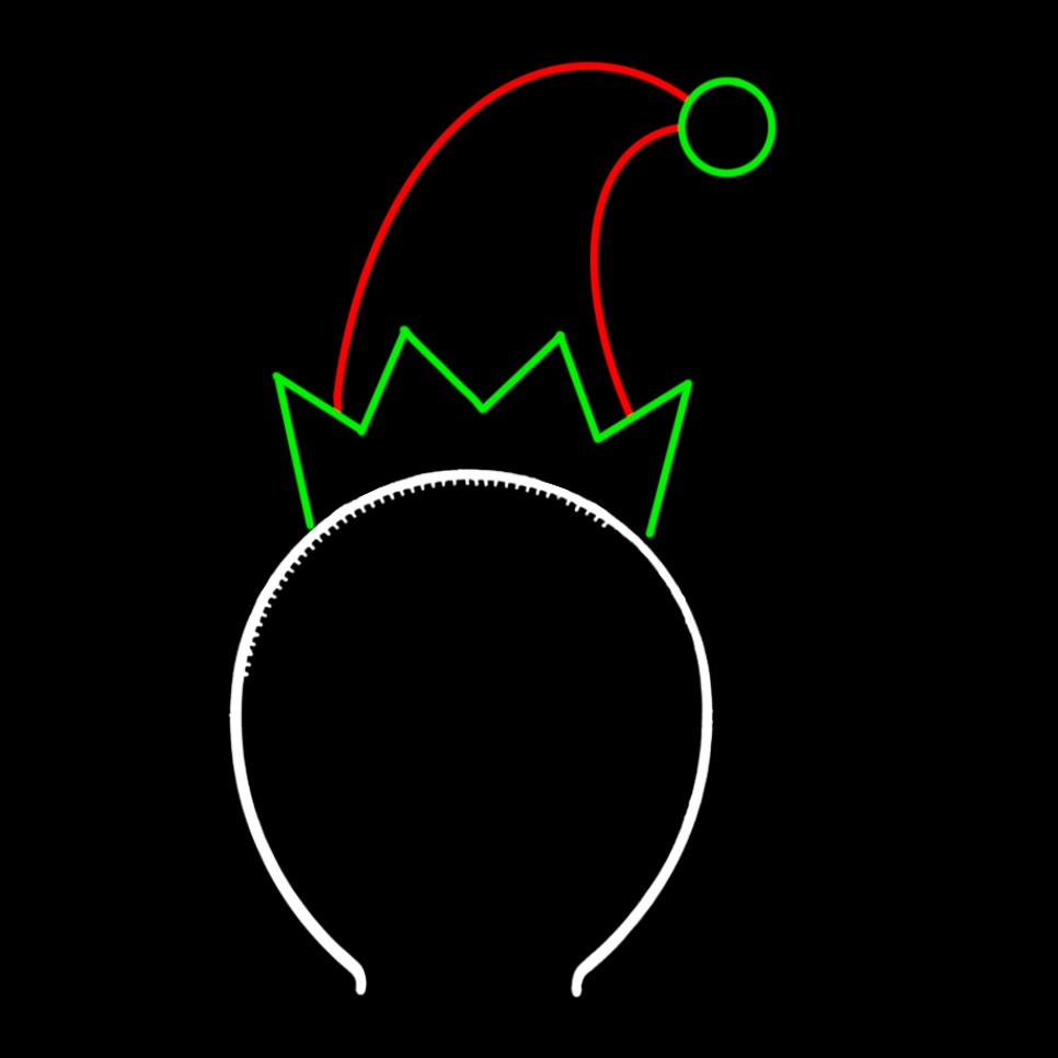 Elf Hat – USA Neon Sign